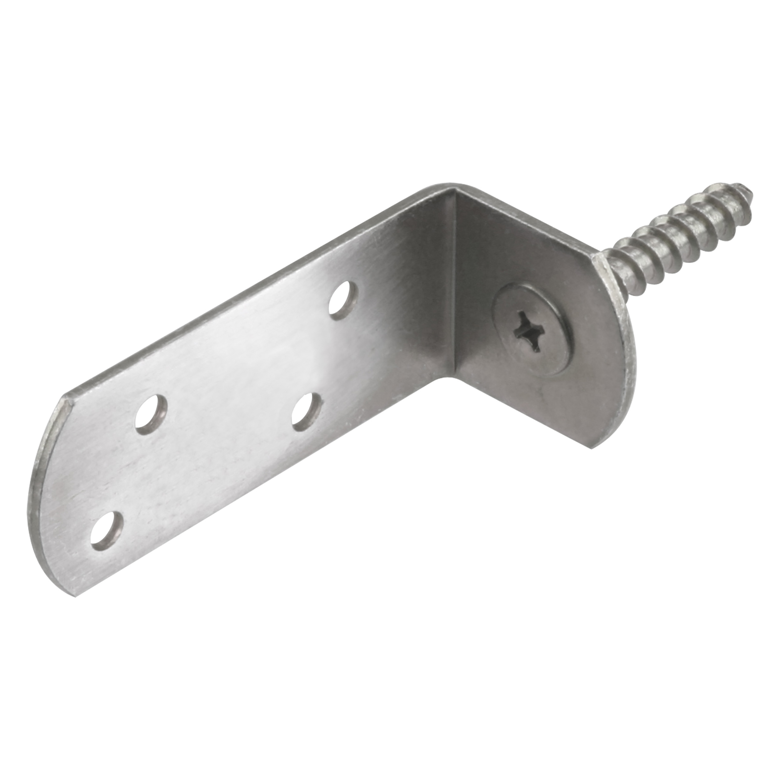 L-steun met schroef | RVS | 75x35x30 mm | Duovorm