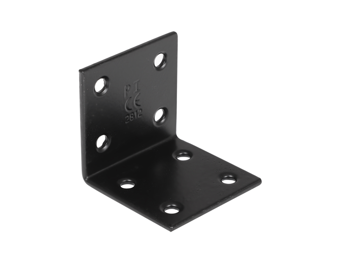 L-steun 40 x 40 mm Zwart | Duovorm